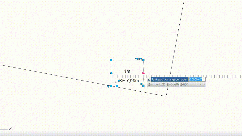 Dynamische Blöcke beim Zeichnen in CAD-Programmen (wie AutoCAD oder ...